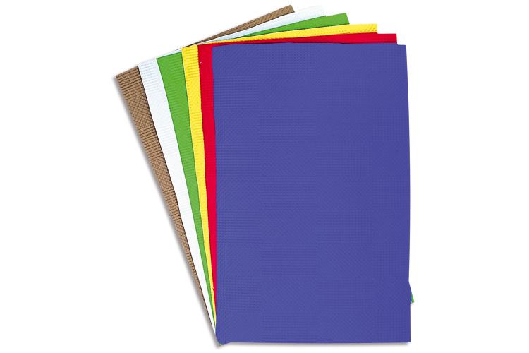 Papier gaufré en feuille ou en rouleau