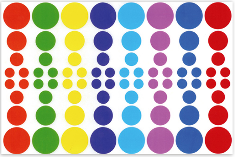 Pochette de 800 gommettes rondes