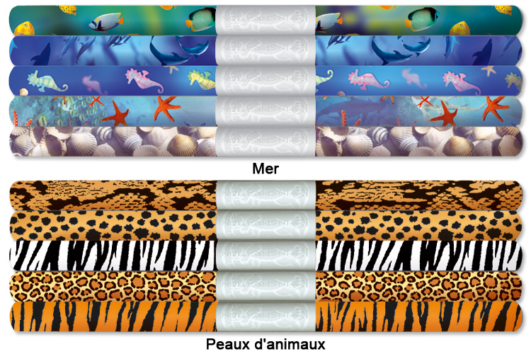 Set de 5 rouleaux de papier calque, thème La Mer