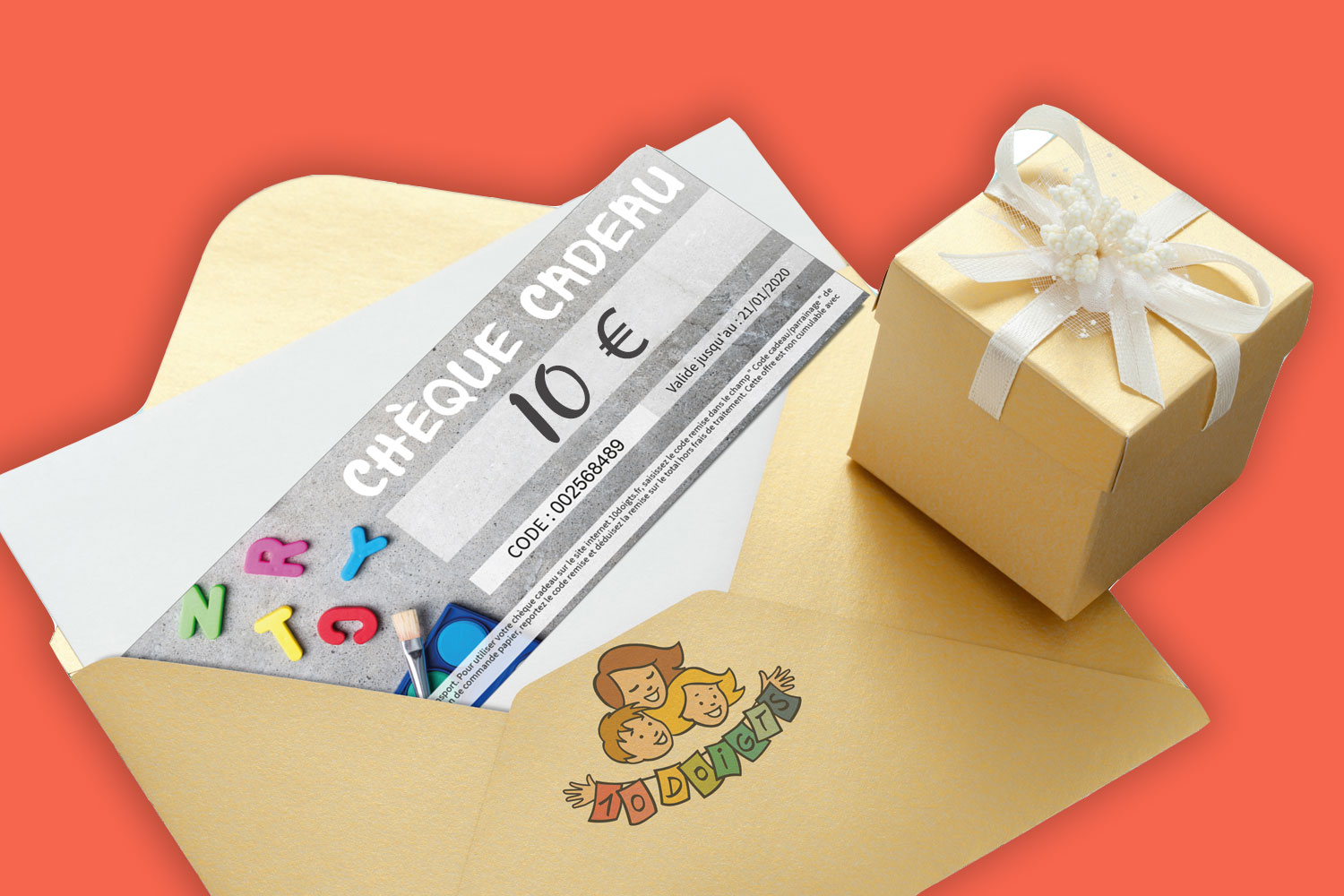 Chèque cadeau 10€ - Chèques Cadeaux - 10 Doigts