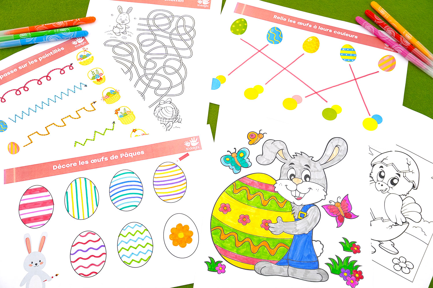 Carnet d'activités de Pâques - Activités manuelles DIY Pâques
