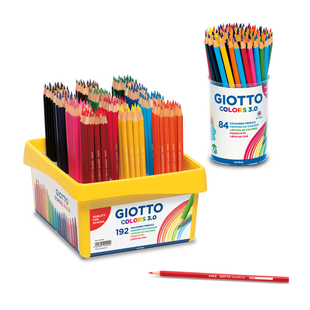 Crayons de couleur GIOTTO colors 3.0 - Crayons de couleurs - 10 Doigts