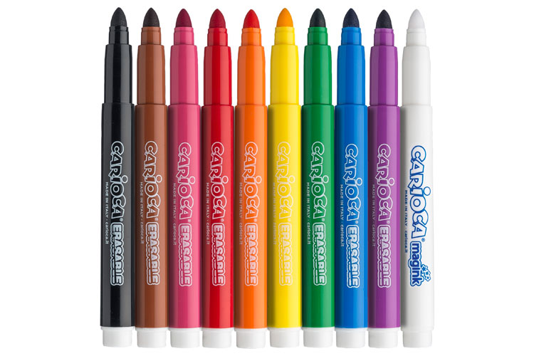 Feutres effaçables - Set de 10 - Feutres fins - 10 Doigts