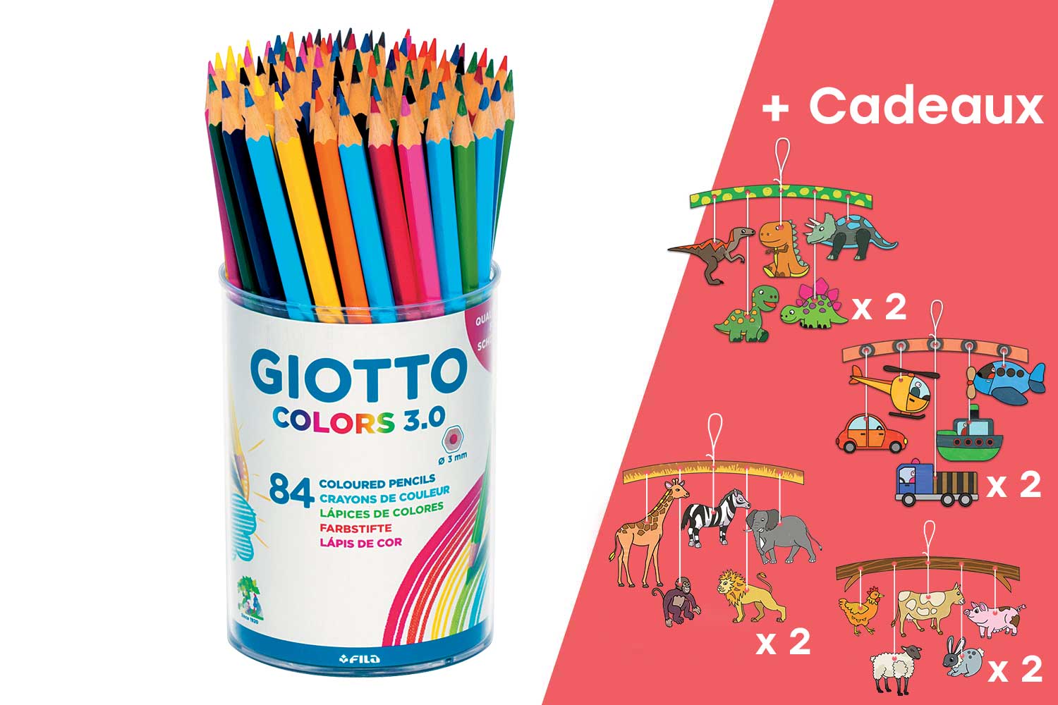Crayons de couleur GIOTTO Colors 3.0 - Crayons de couleurs