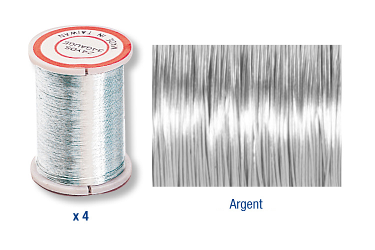 Fil métallique 0,4 mm - Argent - Fils aluminium - 10 Doigts