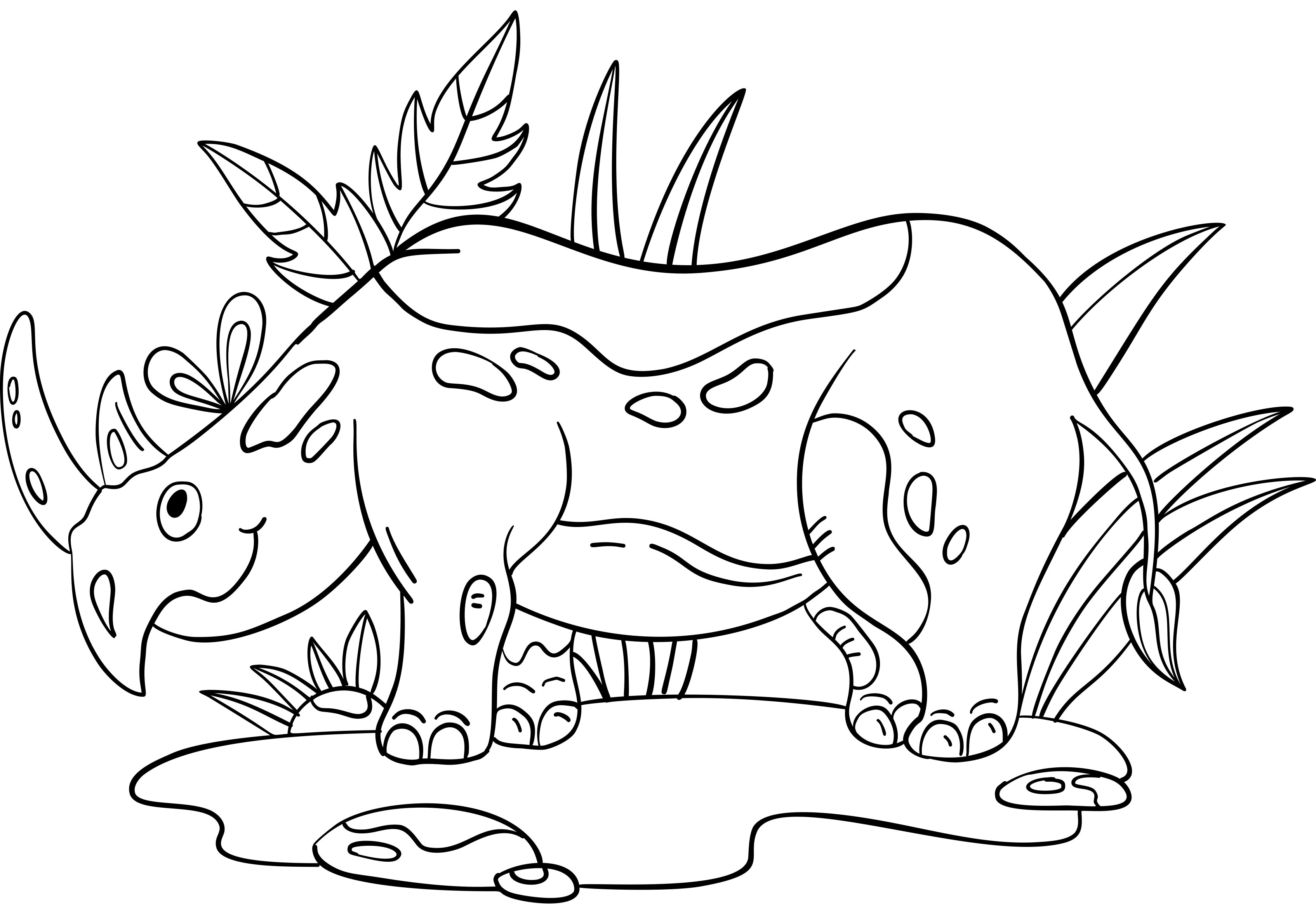 Coloriage à imprimer : - Coloriages animaux : Animaux-savane7 - 10doigts