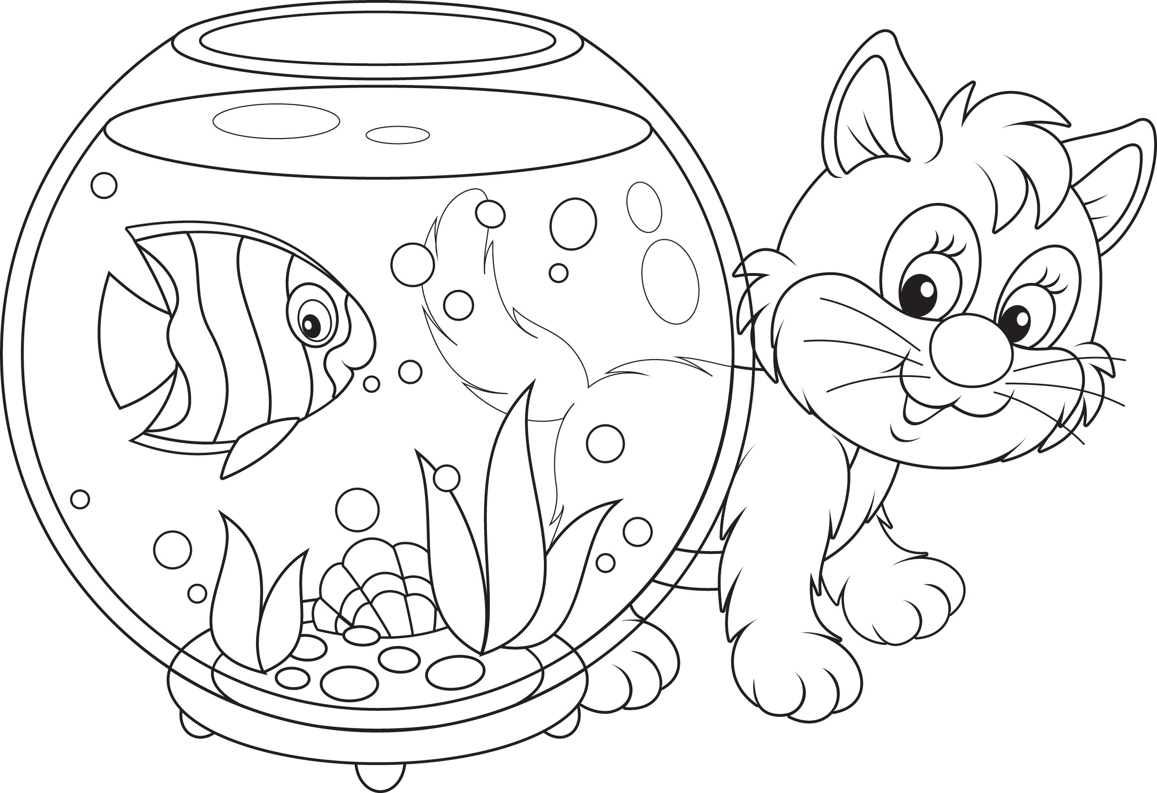 Coloriage à imprimer : - Coloriages animaux : Animaux-domestique1 ...