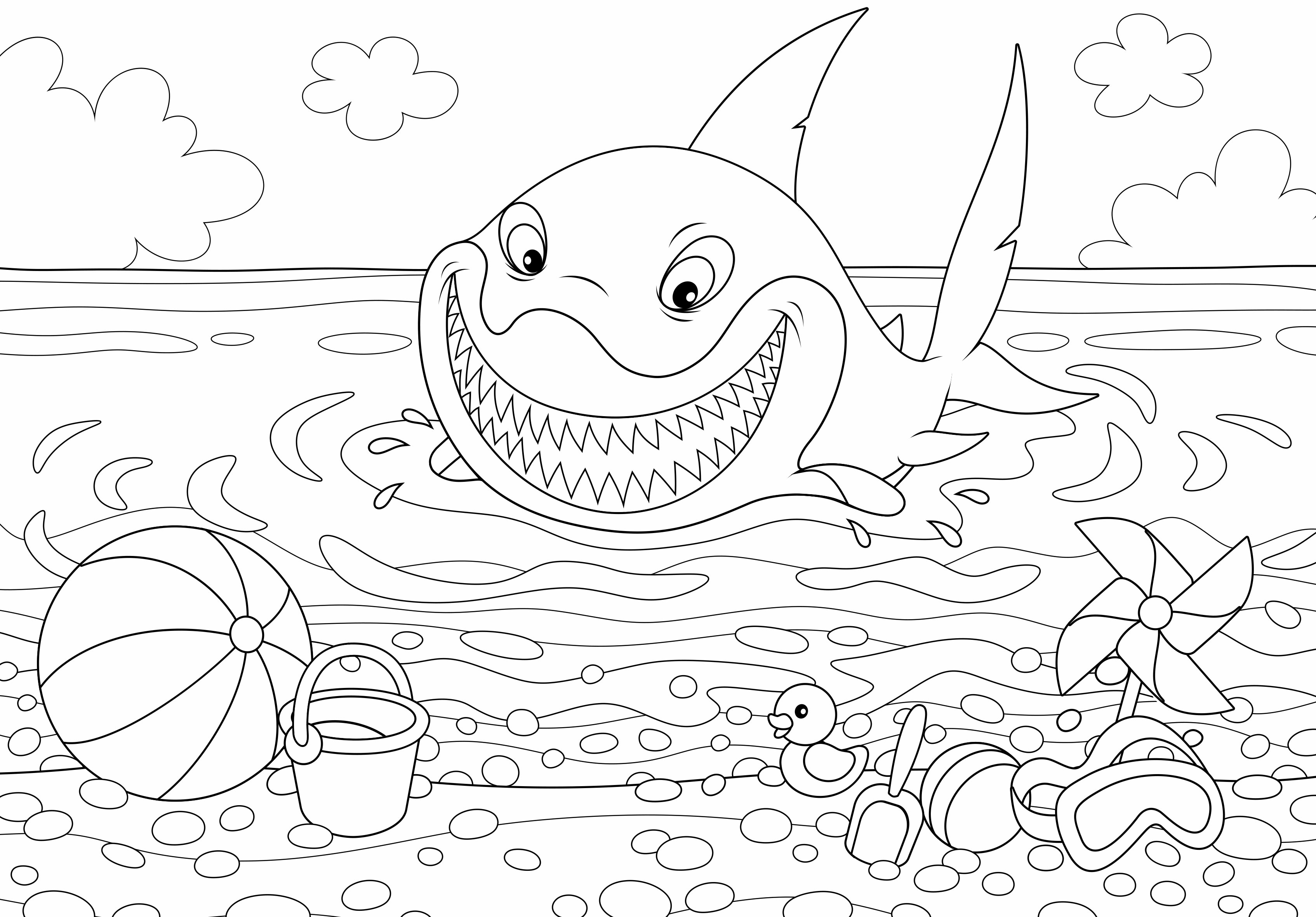 Coloriage à imprimer - Coloriages animaux : Animaux-marins7 - 10 Doigts