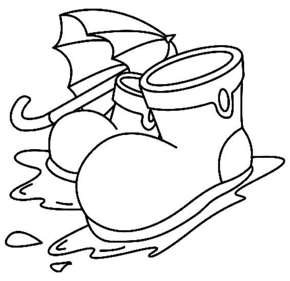Coloriage à imprimer : - Coloriages divers : Bottes 01 - 10doigts