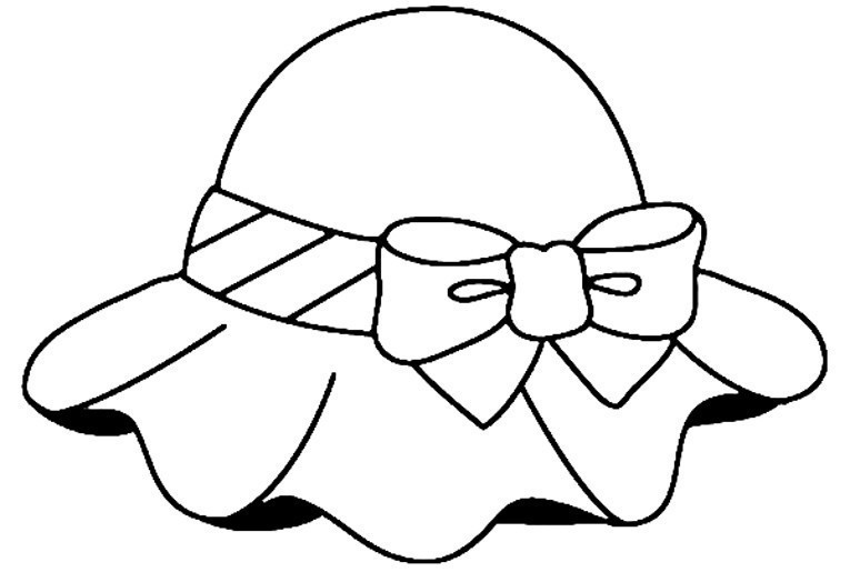 Coloriage à imprimer : - Coloriages divers : Chapeau 01 - 10doigts