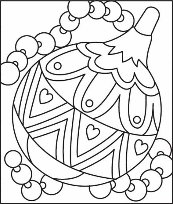 Coloriage à imprimer - Coloriages fêtes : Boules de Noël 03 - 10 Doigts