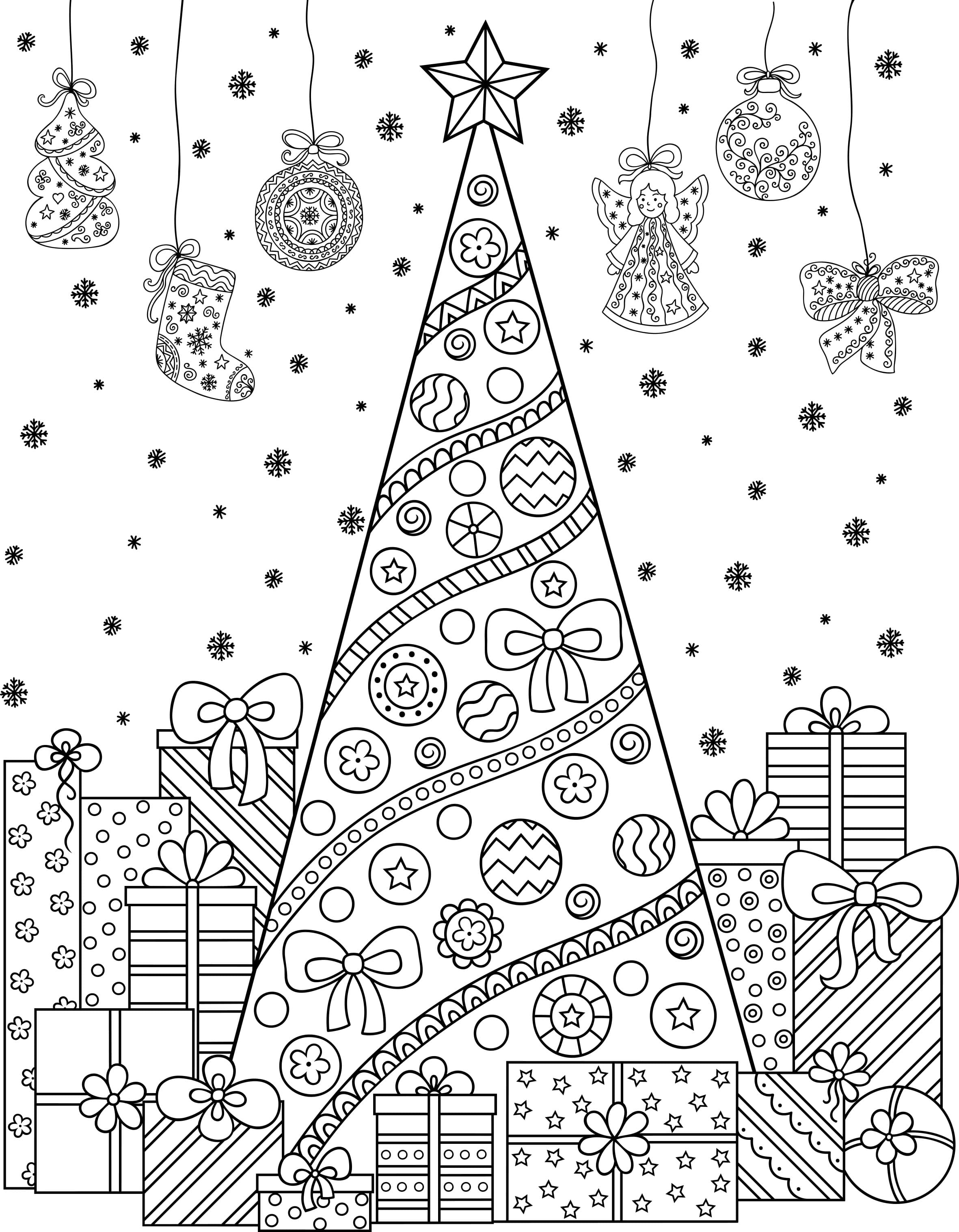 Coloriage à imprimer - Coloriages fêtes : Noel5 - 10 Doigts