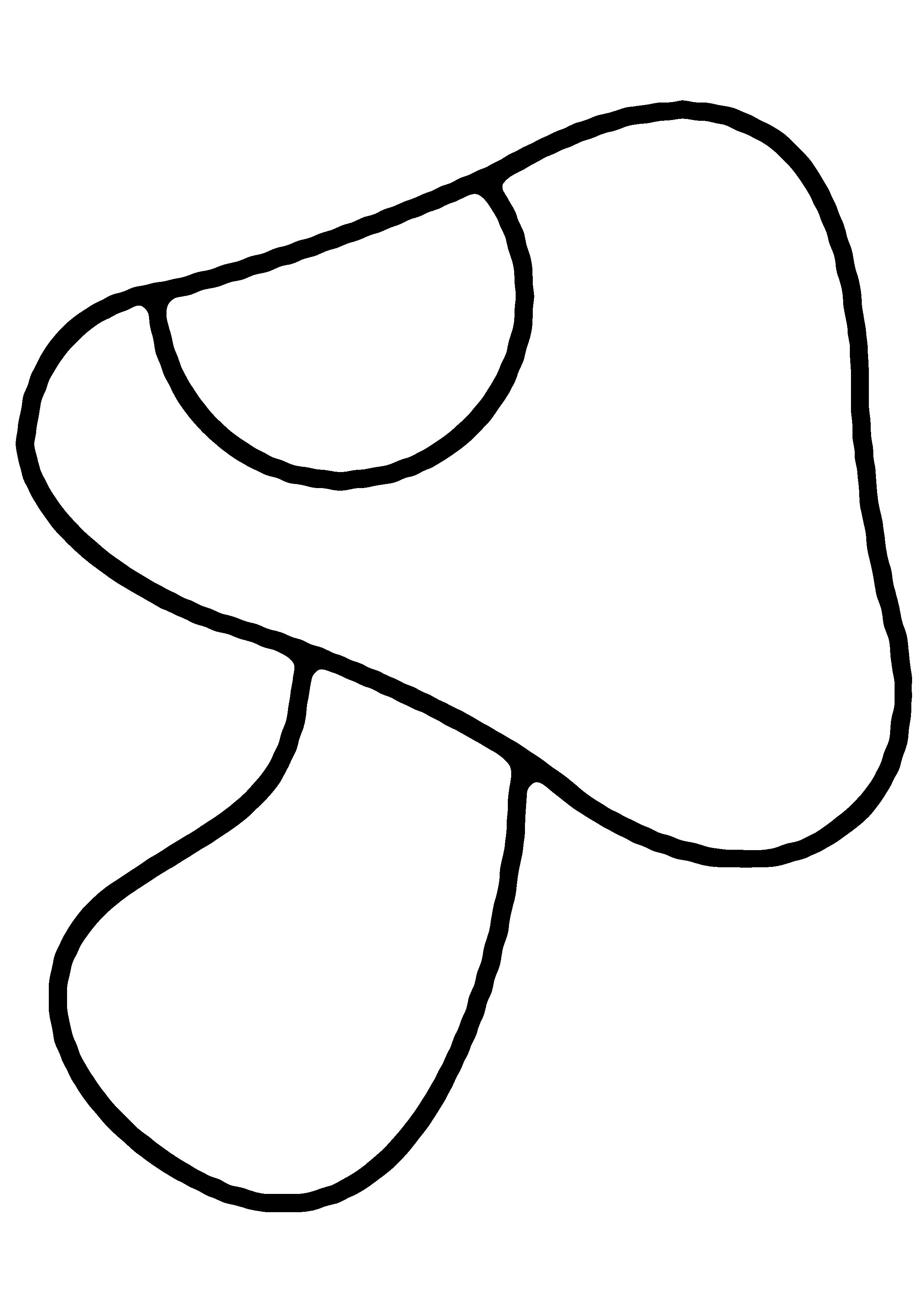 Coloriage - Coloriages fleurs, fruits et légumes : Champignon 01 - 10 ...