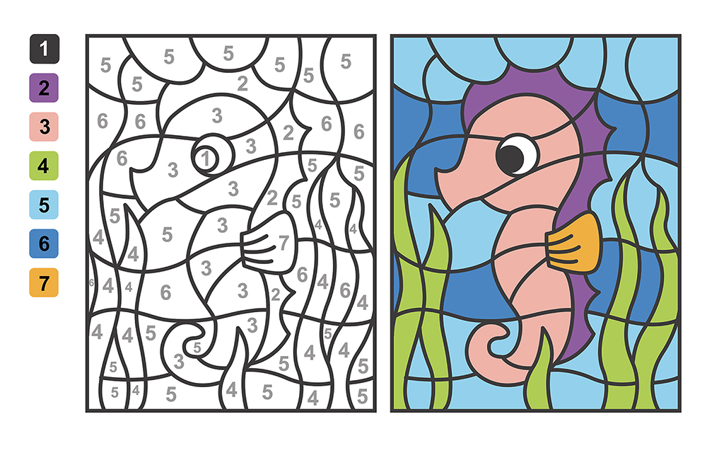 Coloriage à imprimer - Coloriages jeu : Coloriage-magique12 - 10 Doigts