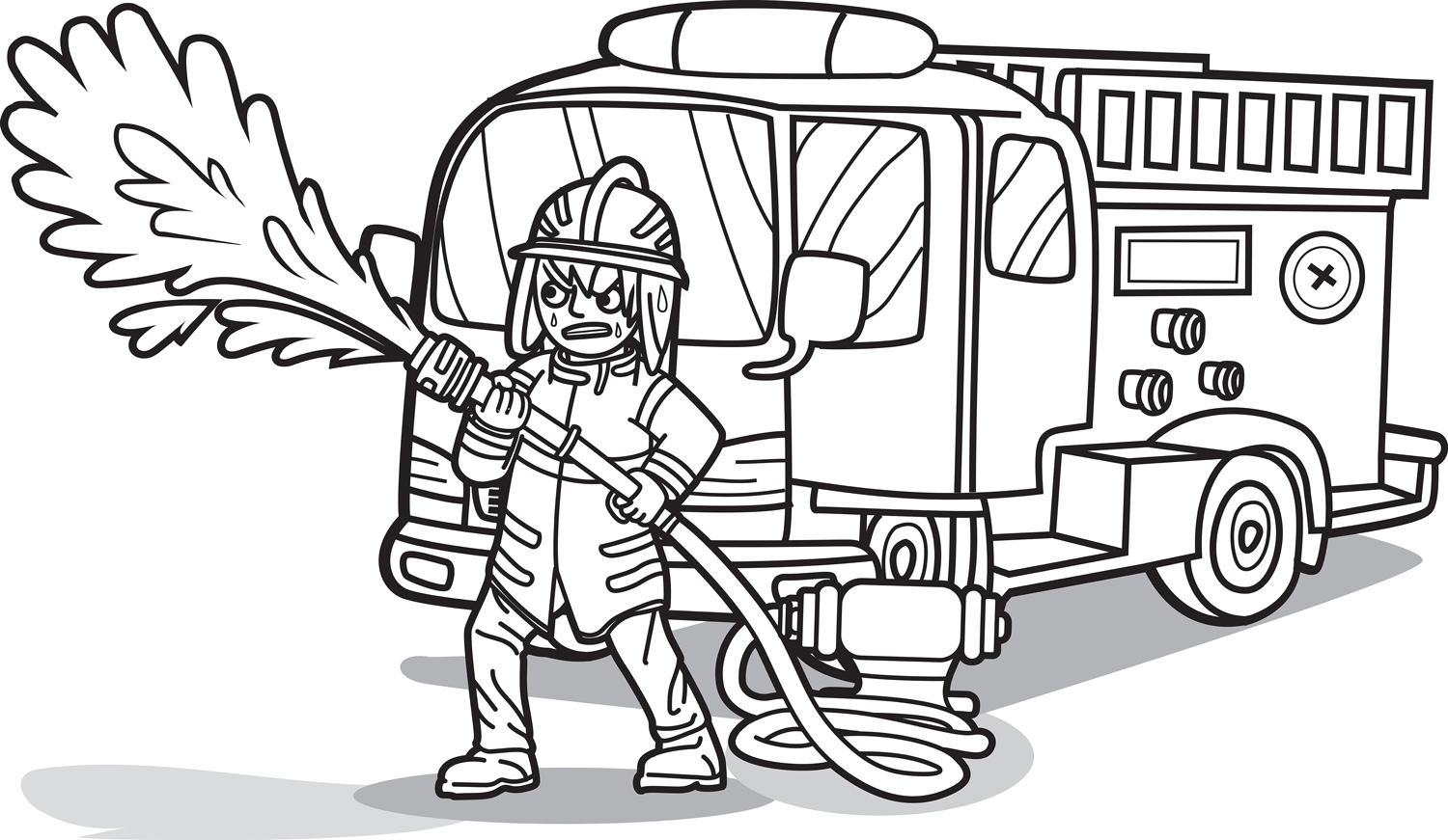 Coloriage à imprimer - Coloriages métier : Metier15 - 10 Doigts