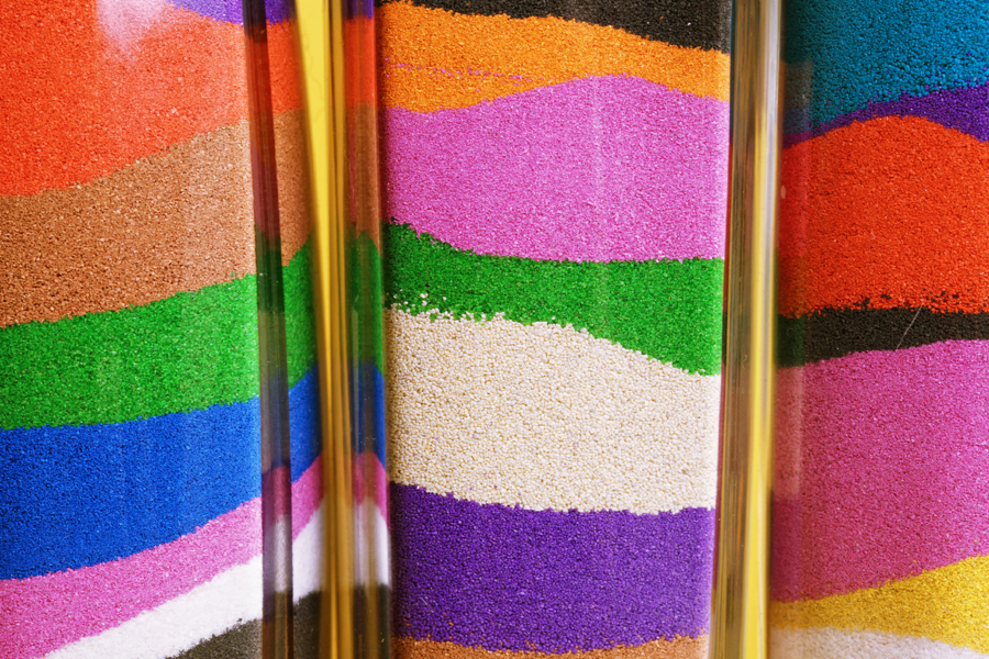 Sable fin coloré - 8 sachets de 1 kg - Sables colorés