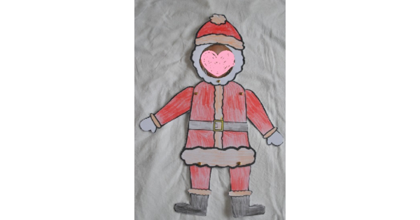 pantin de noel par - Pâques, Noël - 10doigts.fr