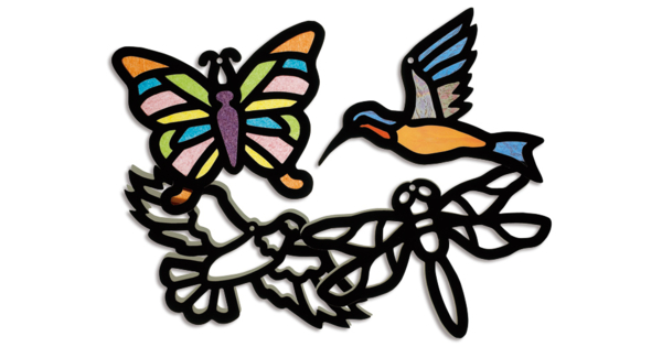 Set de 24 formes d'animaux prédécoupées, 6 modèles assortis