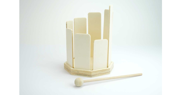 Octoblock en bois à monter + maillet - Instruments en bois - 10 Doigts