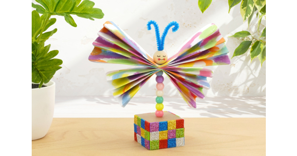 Papillon sur socle - Activités manuelles animaux