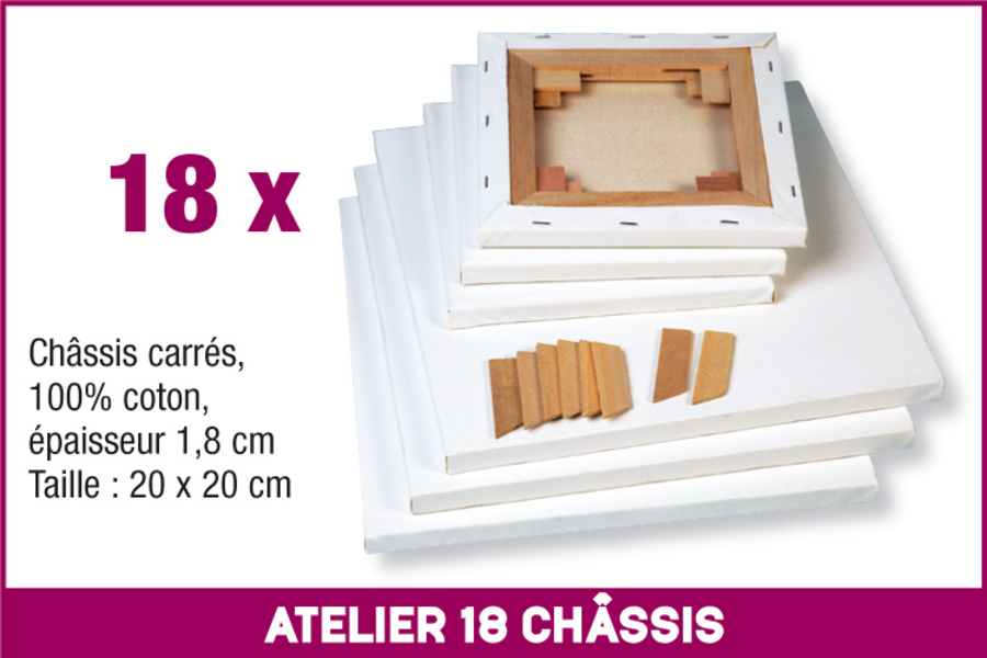 Atelier Vernis-collage 18 Châssis 100% coton
