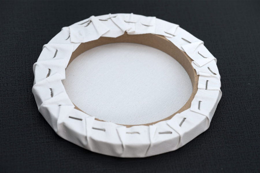 Châssis entoilé rond - 100% coton - Châssis et Cartons toilés